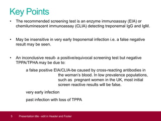3. Ruth White syphilis presentation march 2019 (rw) | PPT