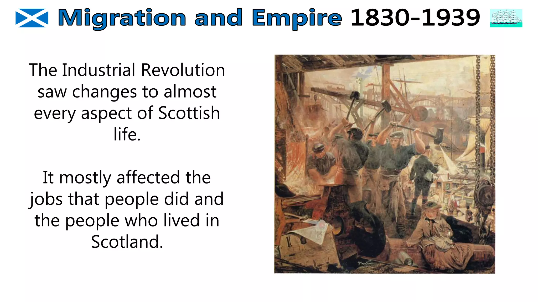 Migration and Empire - industrial revolution | PPT