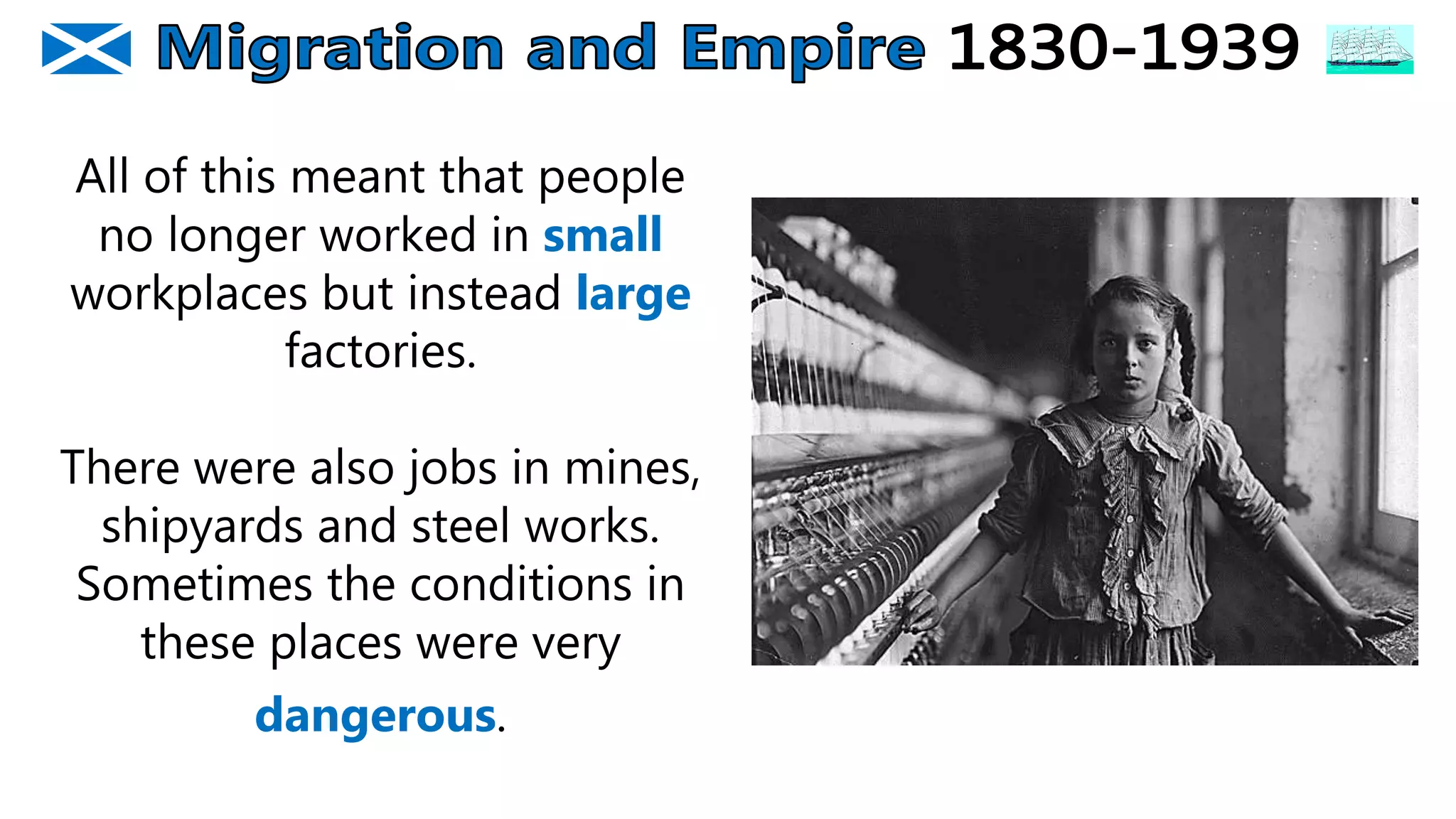 Migration and Empire - industrial revolution | PPT