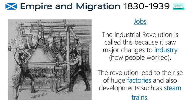 Migration and Empire - industrial revolution | PPT