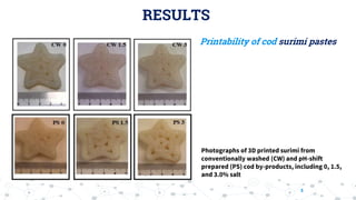 3d printing use of surimi | PPT