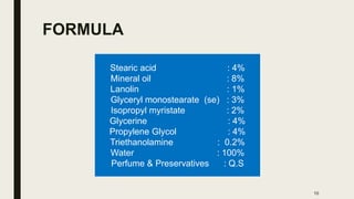 building blocks for different cosmetics | PPTX