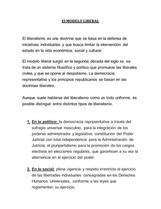 3. 9 5 El Modelo Liberal | PDF