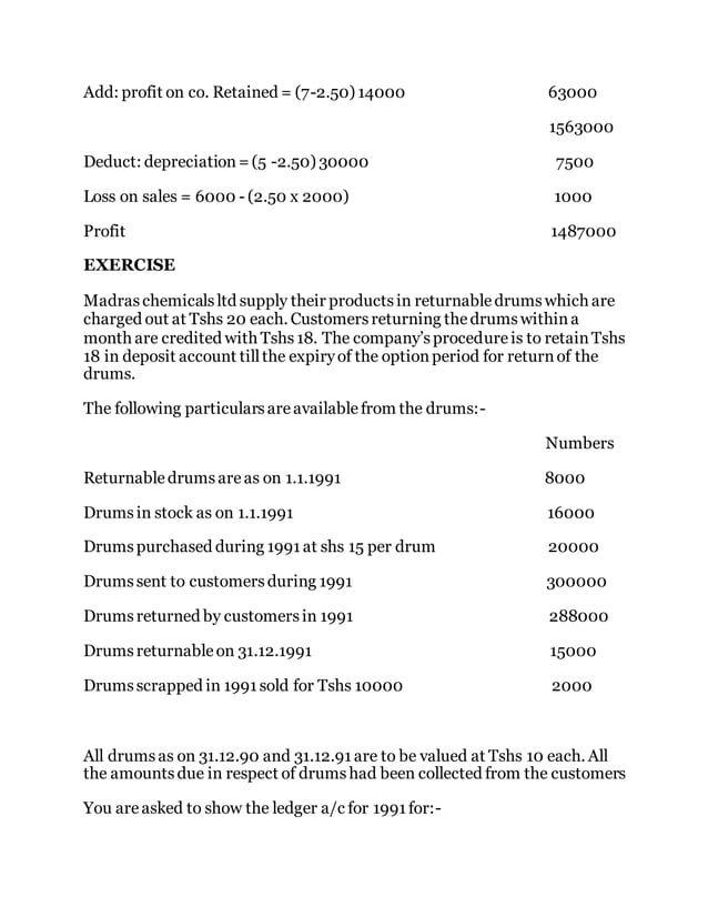 CONTAINER ACCOUNTS | DOCX | Business Accounting & Finance | Business