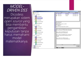 Sistem Penunjang Keputusan [Konsep dan Permodelan Sistem Penunjang Keputusan] | PPTX
