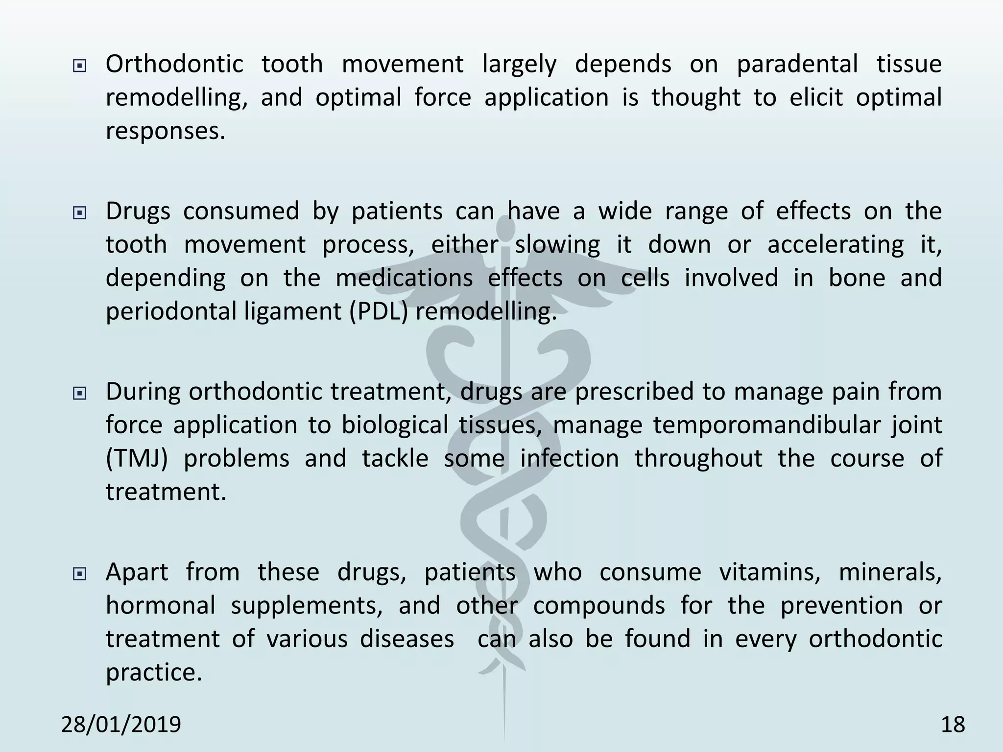 Drugs in orthodontics | PPTX