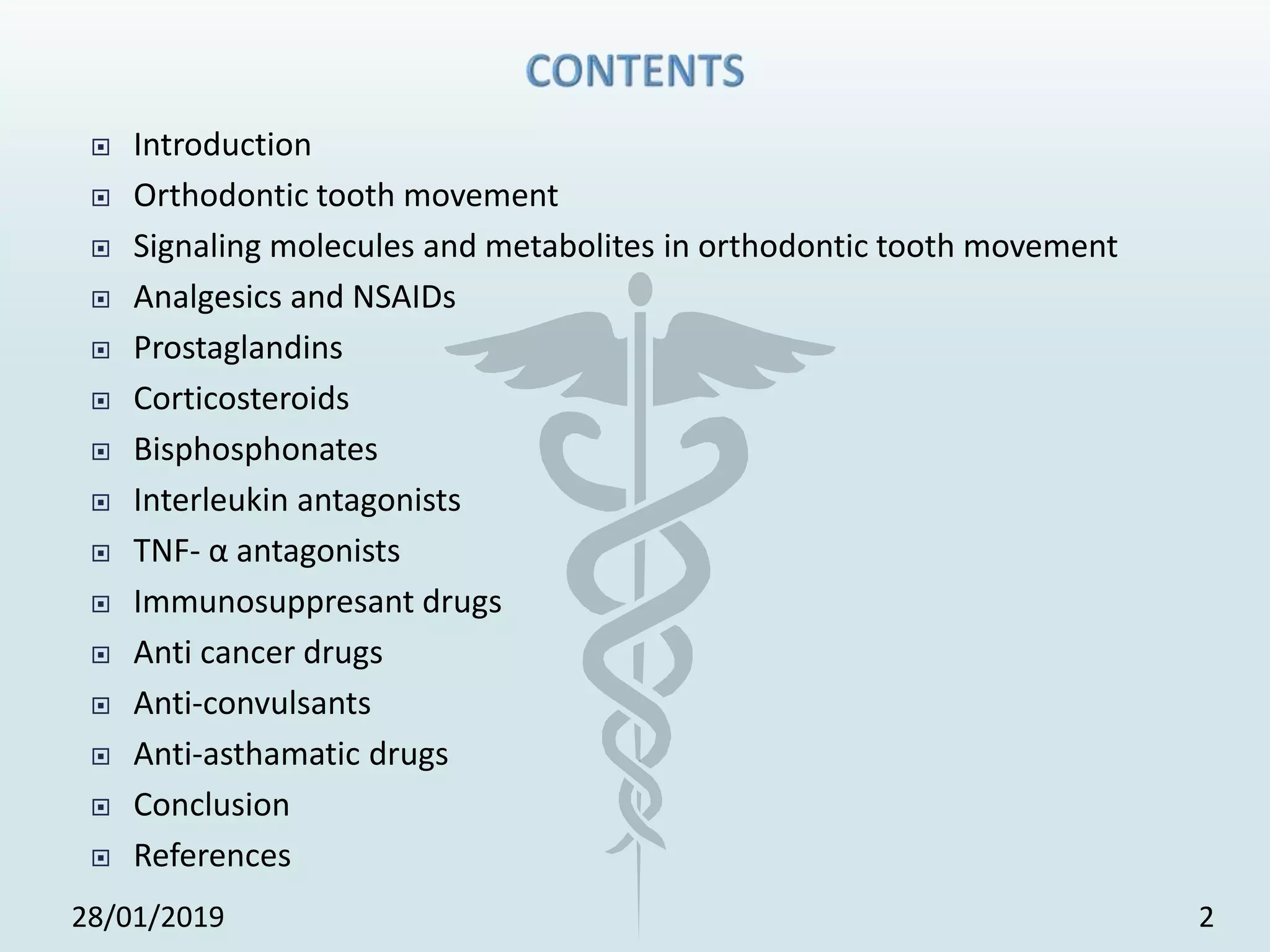 Drugs in orthodontics | PPTX