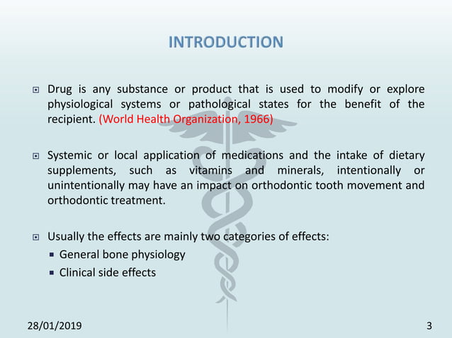 Drugs in orthodontics | PPTX | Dental Health | Diseases and Conditions