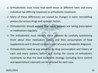 Drugs in orthodontics | PPTX