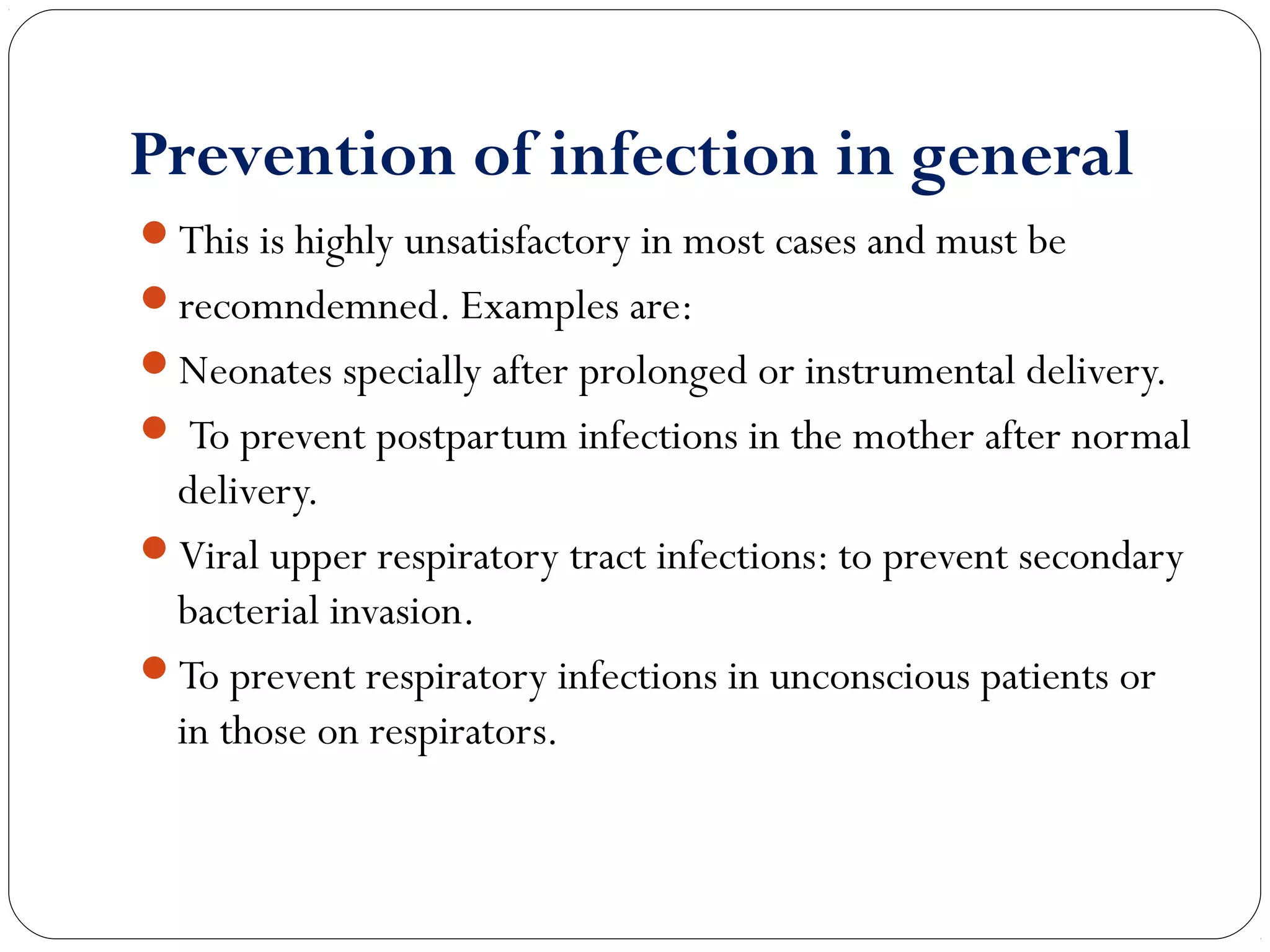 3. prophylactic use of Anti-microbial agents | PPT
