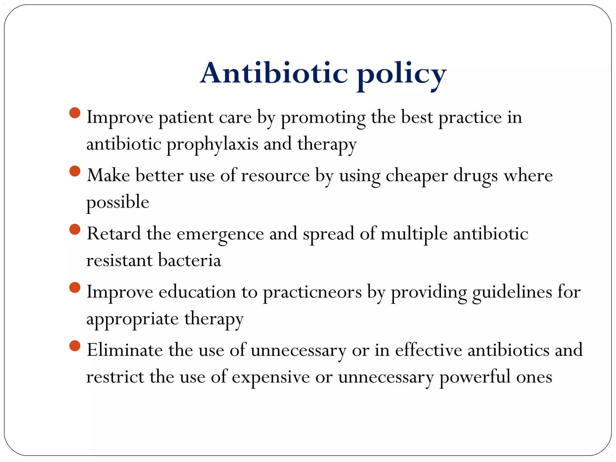 3. prophylactic use of Anti-microbial agents | PPT