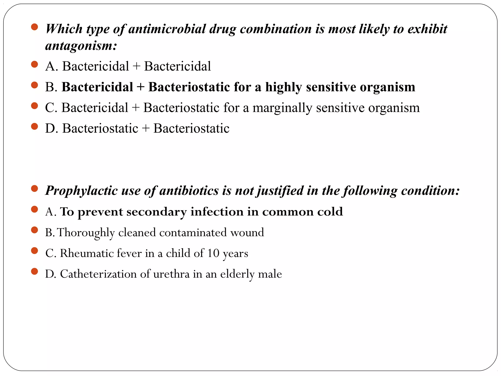 3. prophylactic use of Anti-microbial agents | PPT