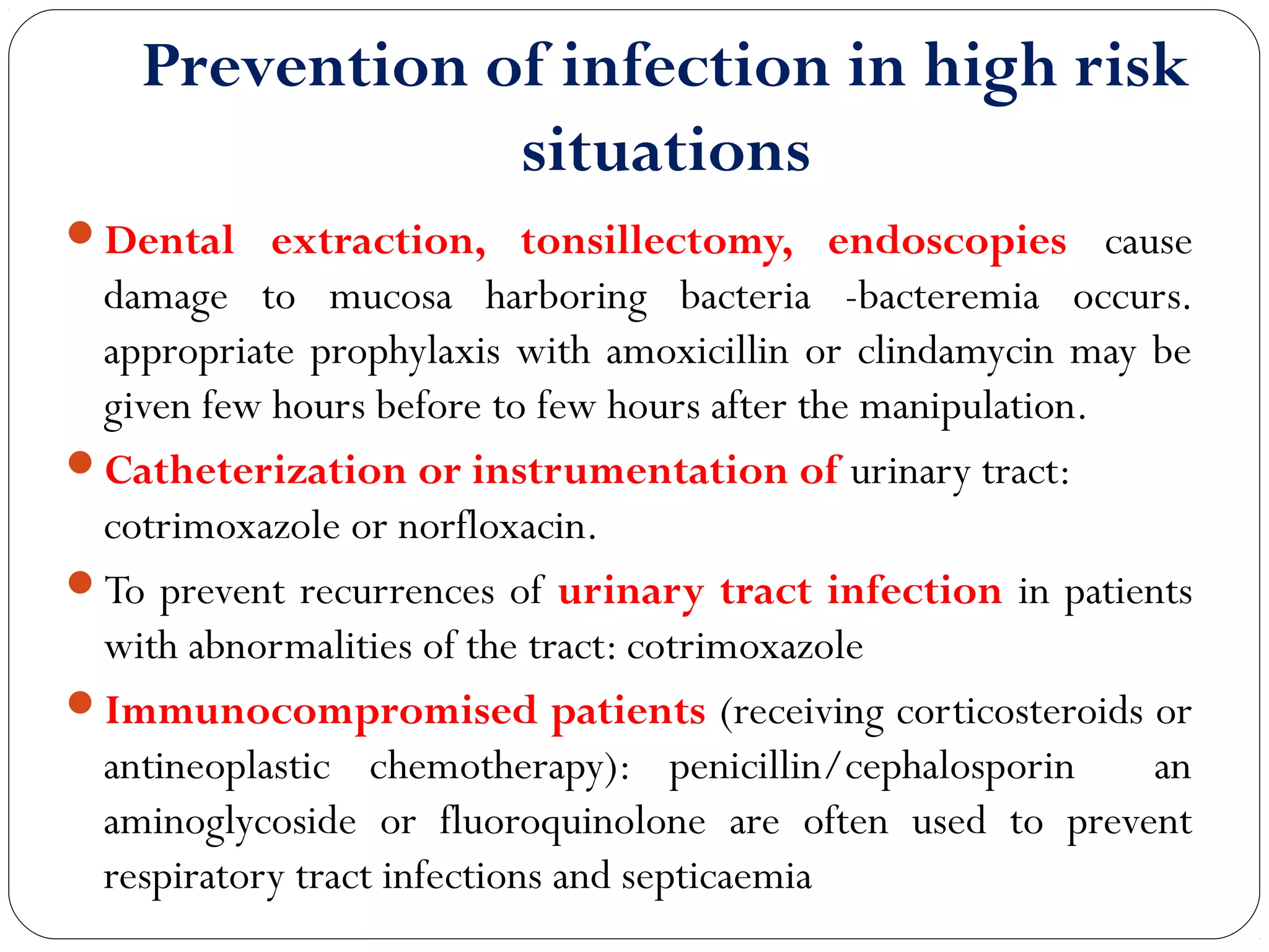 3. prophylactic use of Anti-microbial agents | PPT