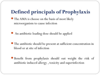 3. prophylactic use of Anti-microbial agents | PPT