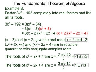 Fundamental Theorem Of Algebra