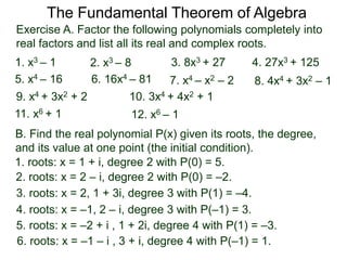 Fundamental Theorem Of Algebra
