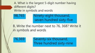 3. reading and writing numbers activities | PPTX