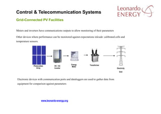 Photovoltaic Training Course - Module 3.1 - Control and telecom systems | PPTX