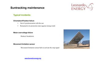 Photovoltaic Training Course - Module 3.3 - Control system data ...