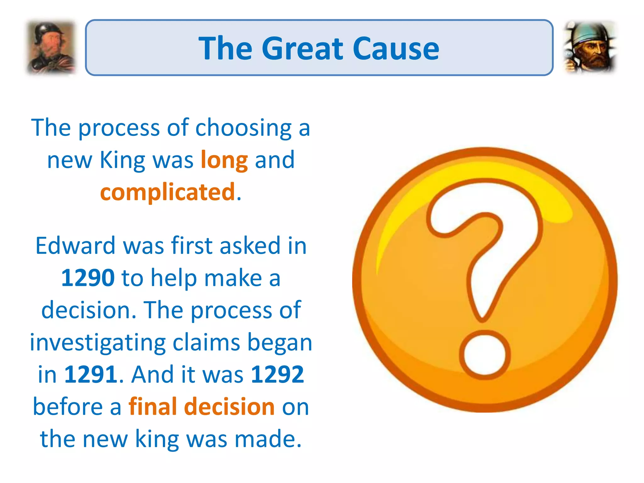 Scottish Wars of Independence - the great cause | PPTX