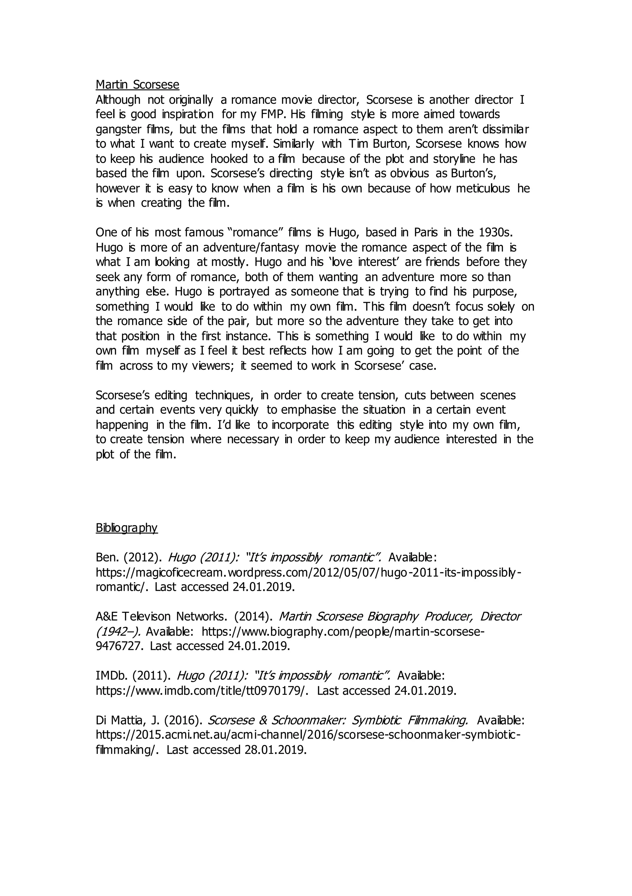 FMP - Inspiration | PDF