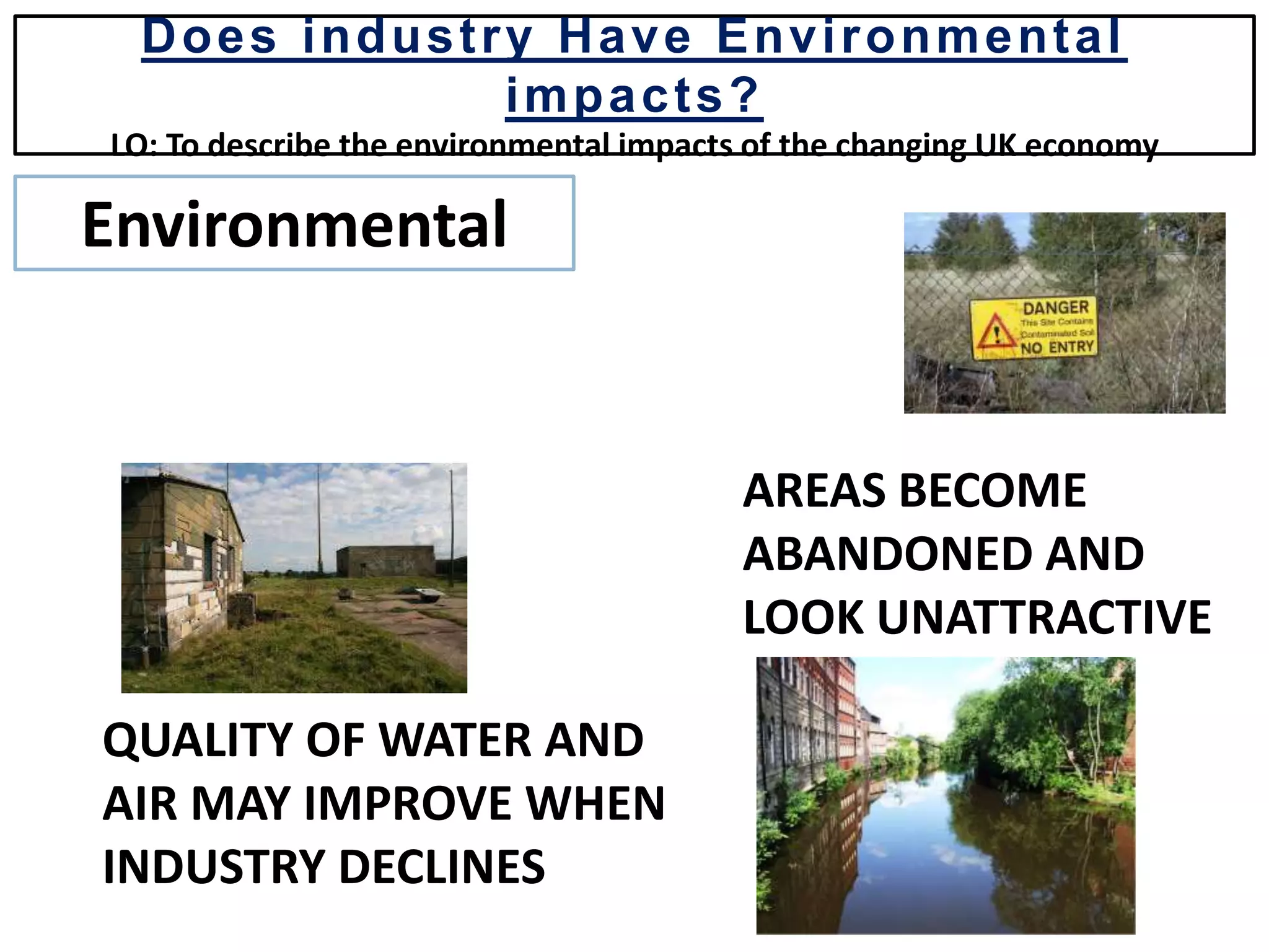 3. Environmental impacts of industry | PPTX