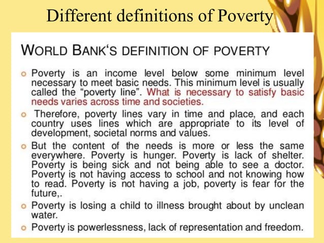 3. Poverty definition and descriptions | PDF