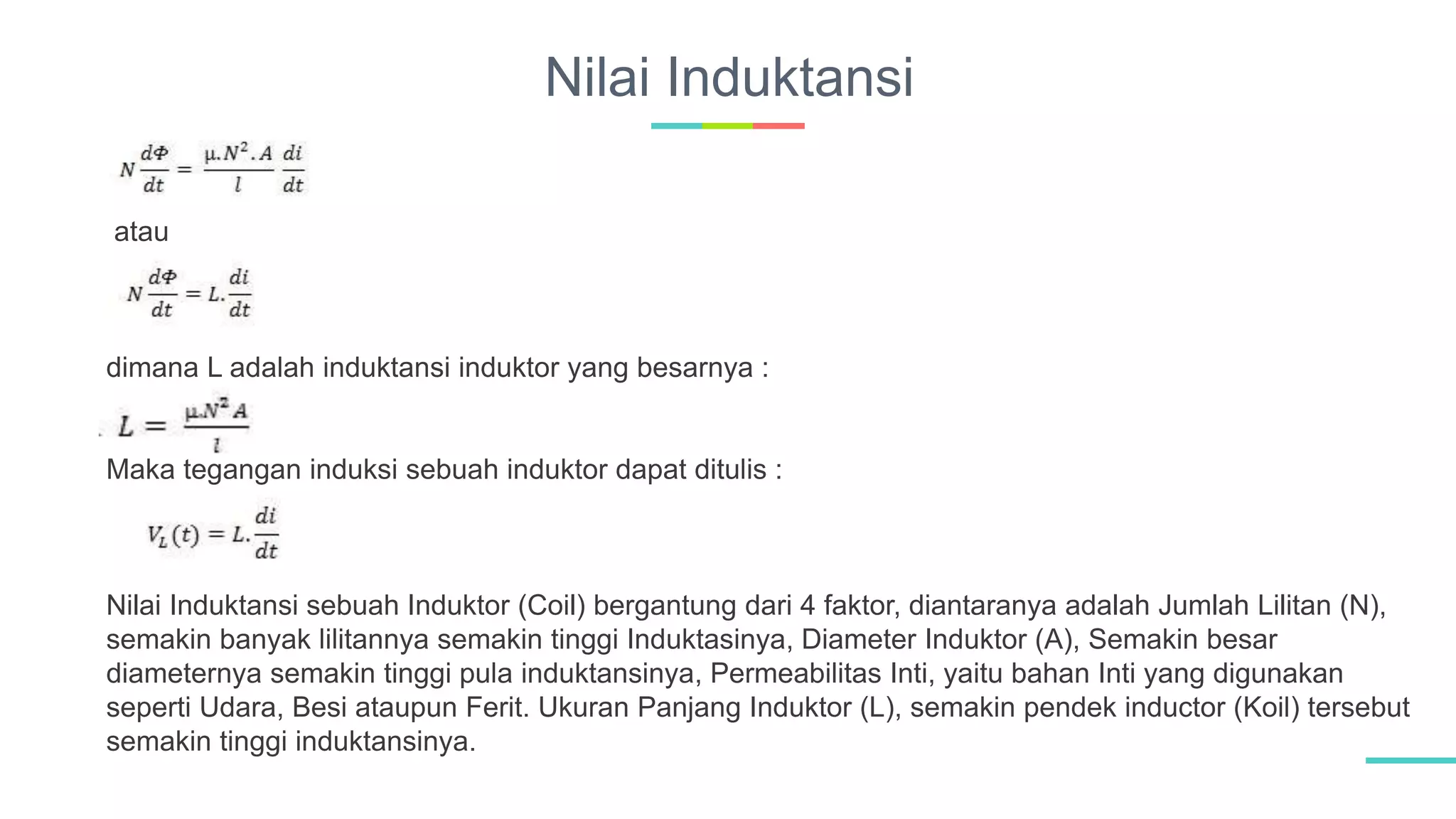 induktor / lilitan | PPTX
