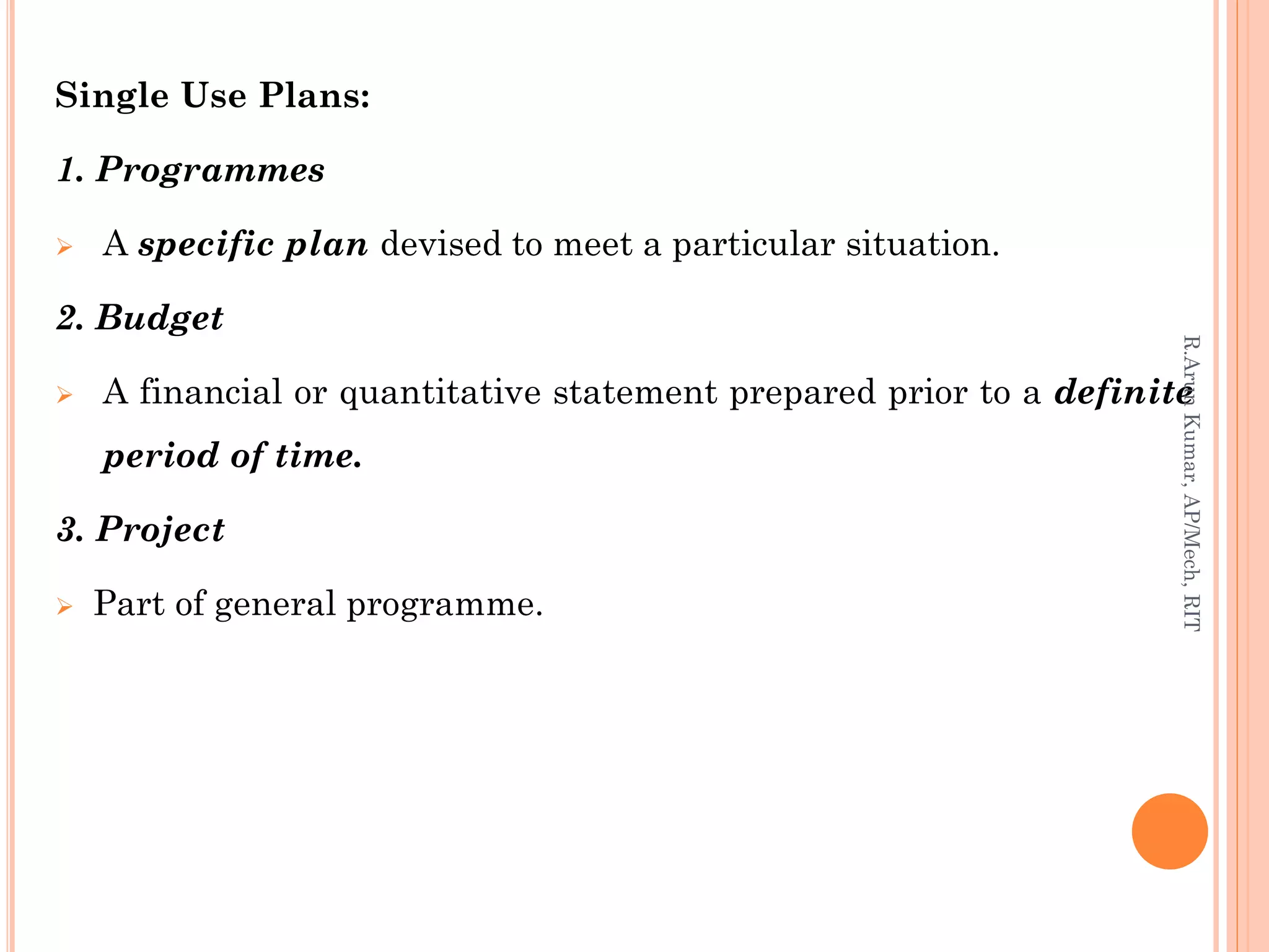 Types of planning | PDF