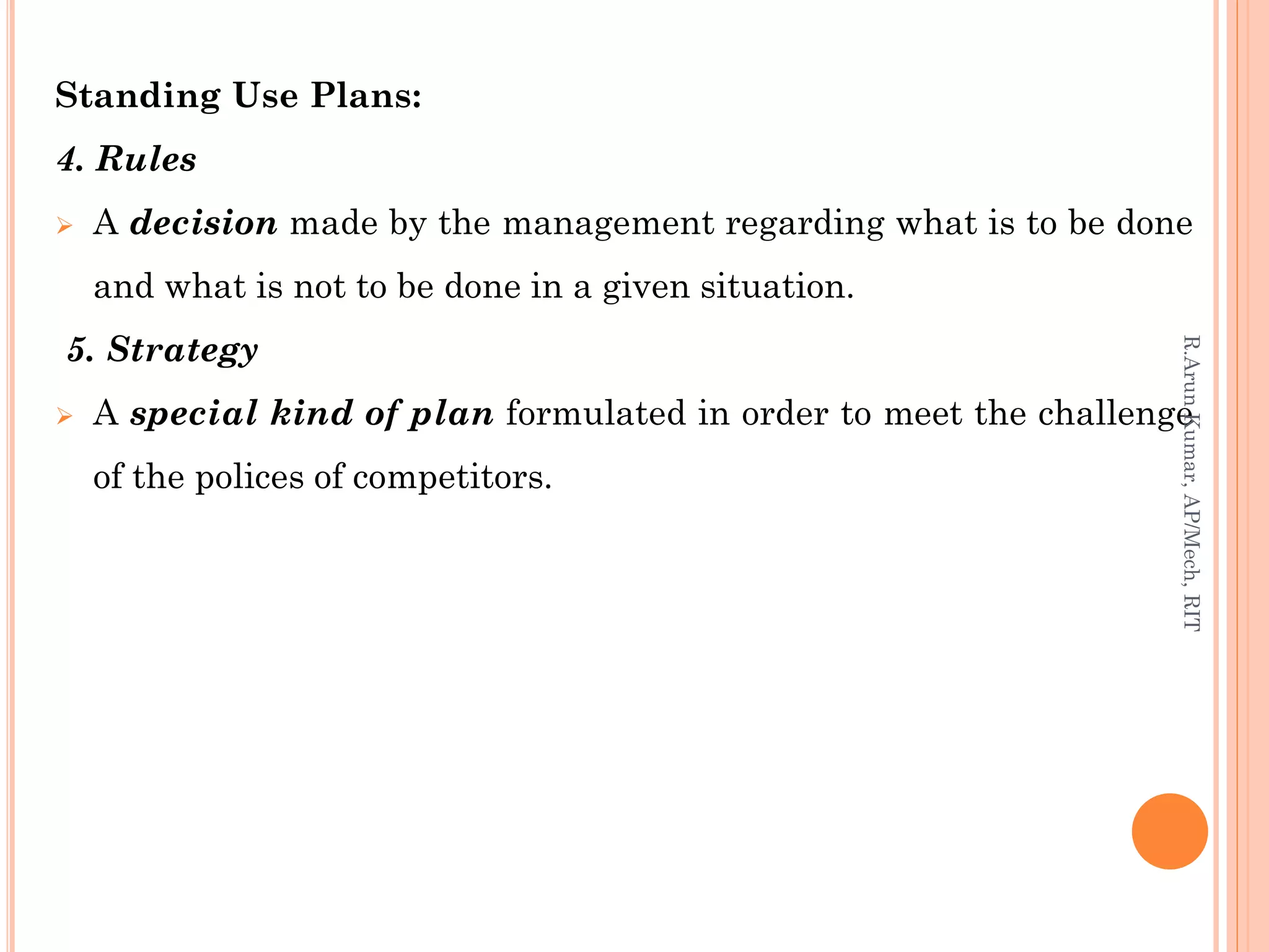 Types of planning | PDF