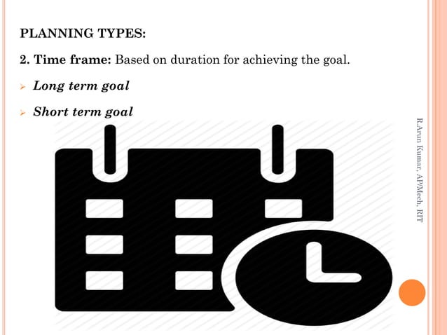 Types of planning | PDF | Business | Business and Finance