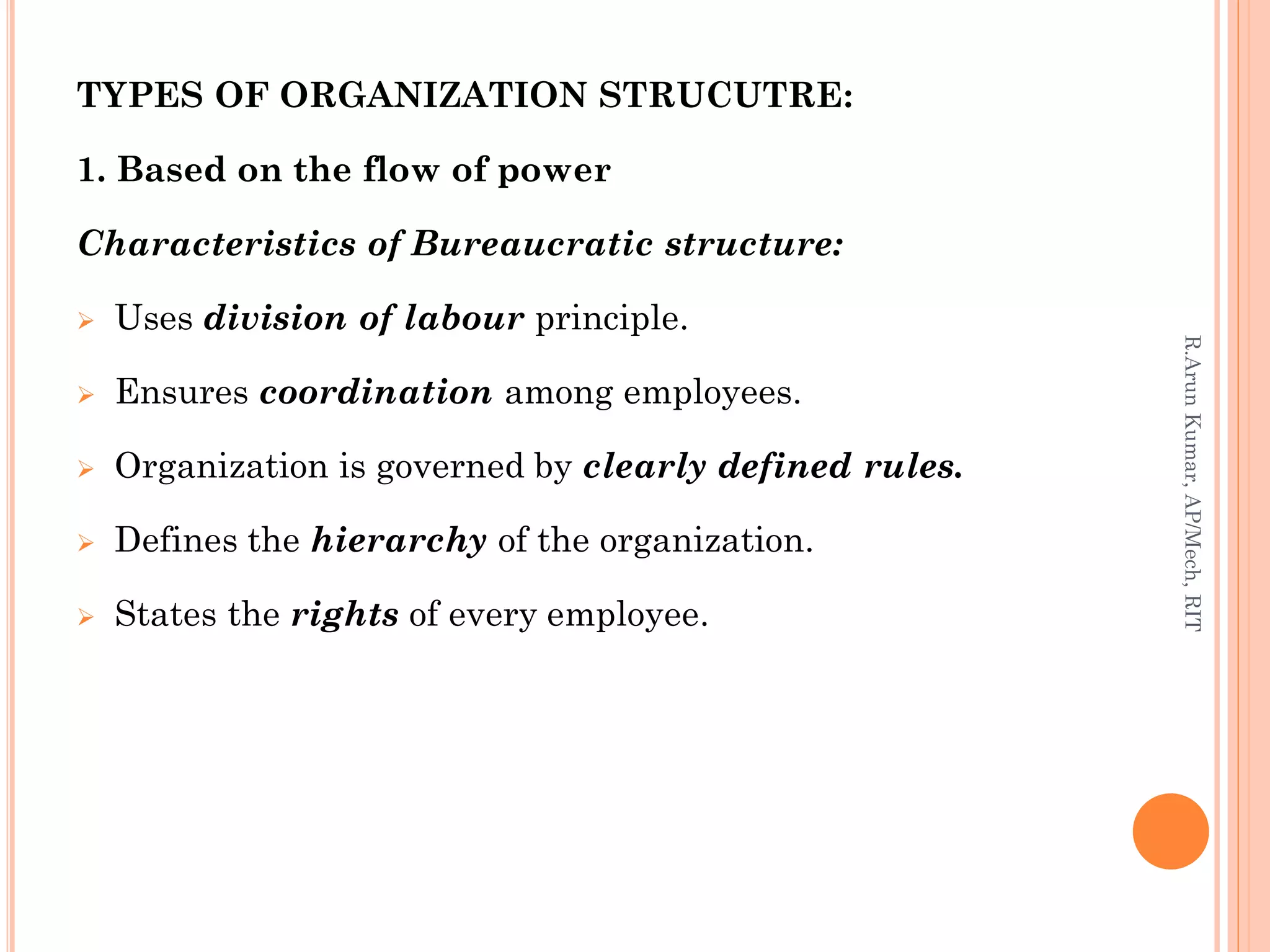 Organization chart and organization structure types | PDF