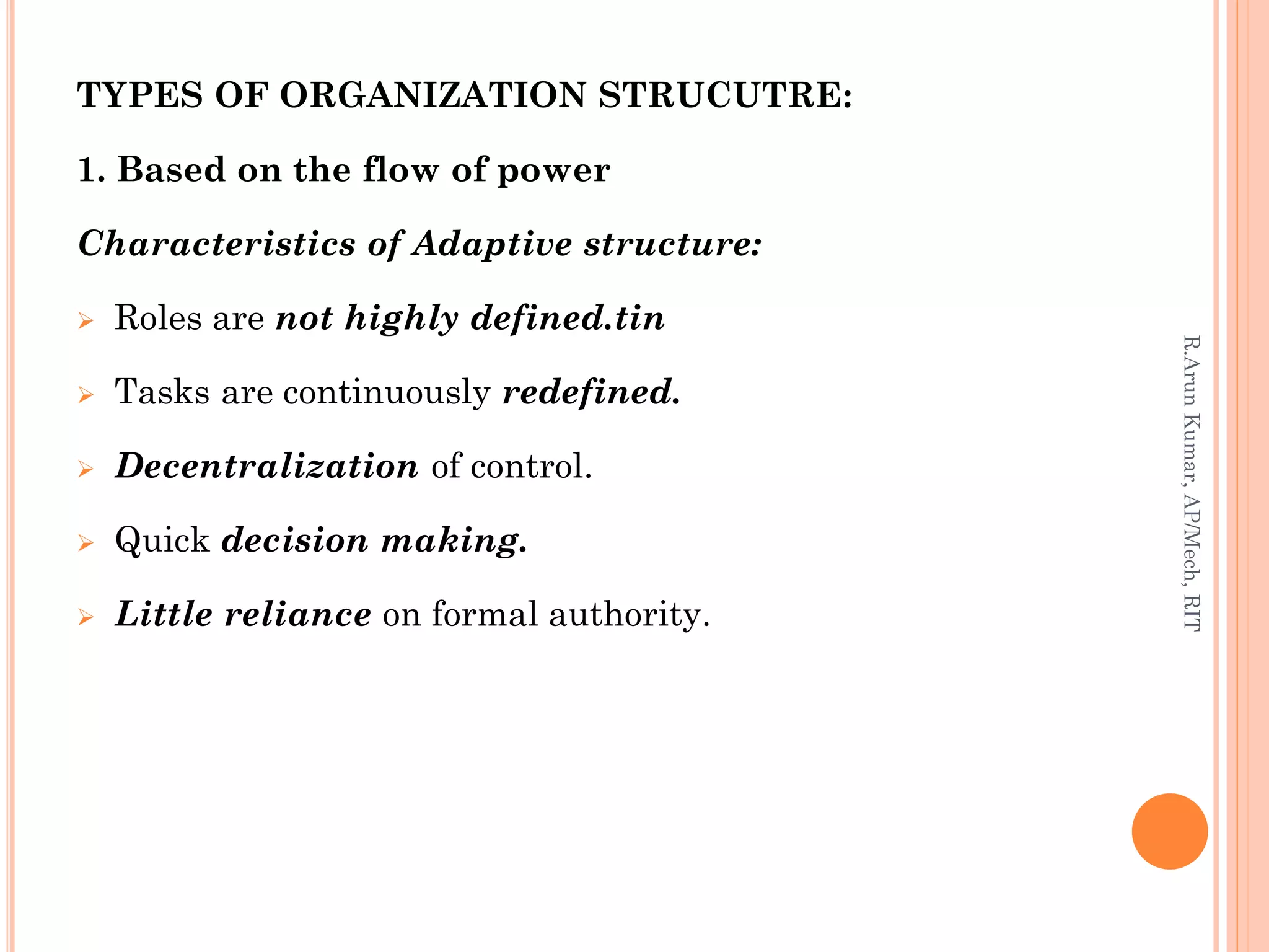 Organization chart and organization structure types | PDF