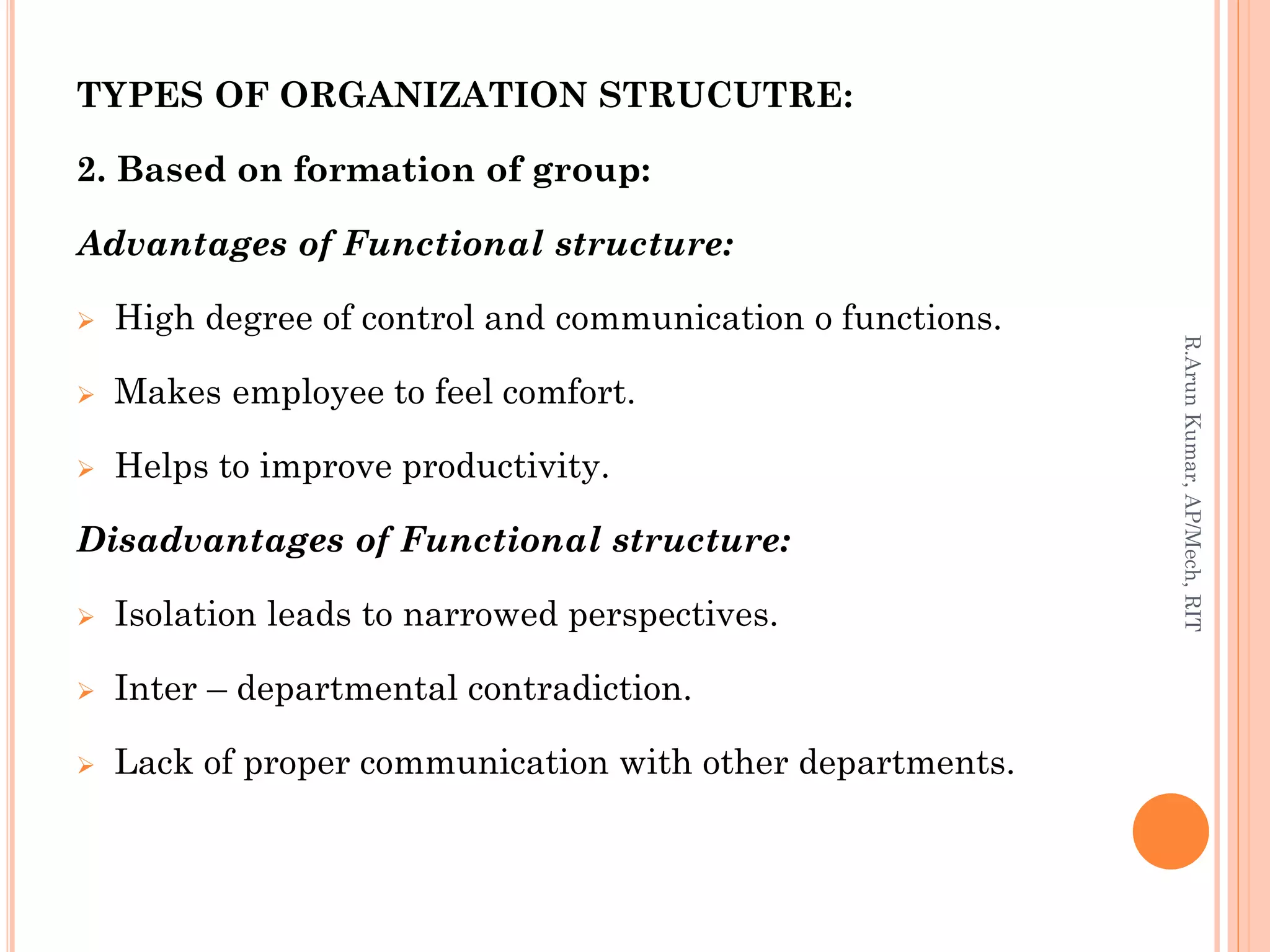Organization chart and organization structure types | PDF