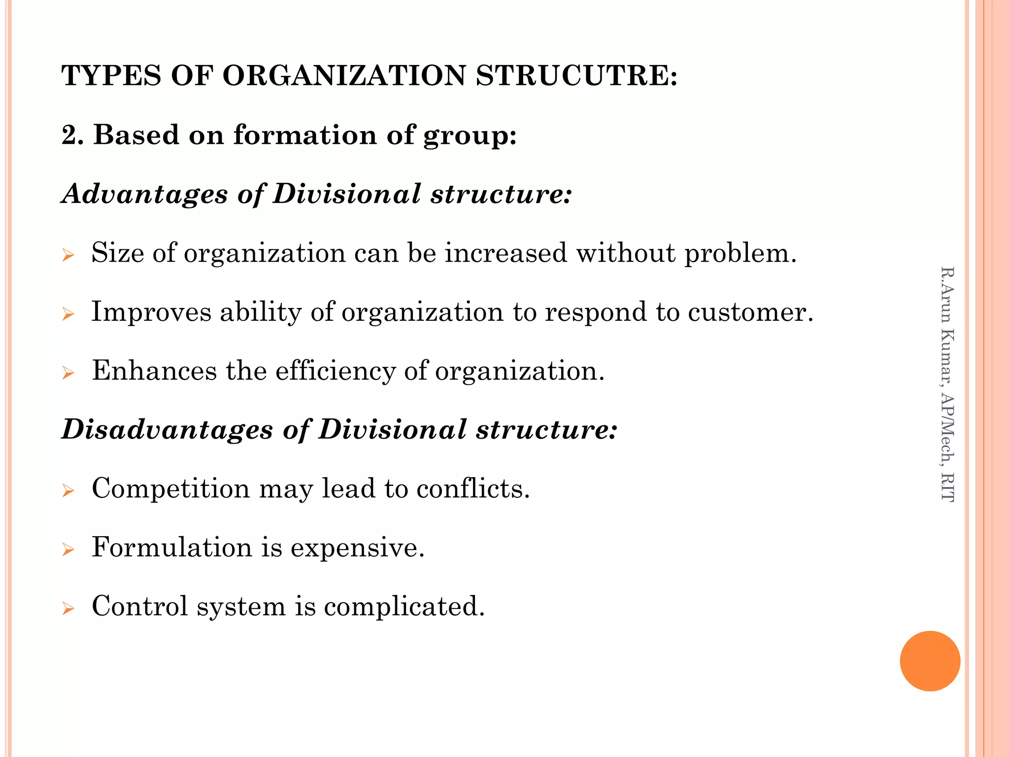 Organization chart and organization structure types | PDF