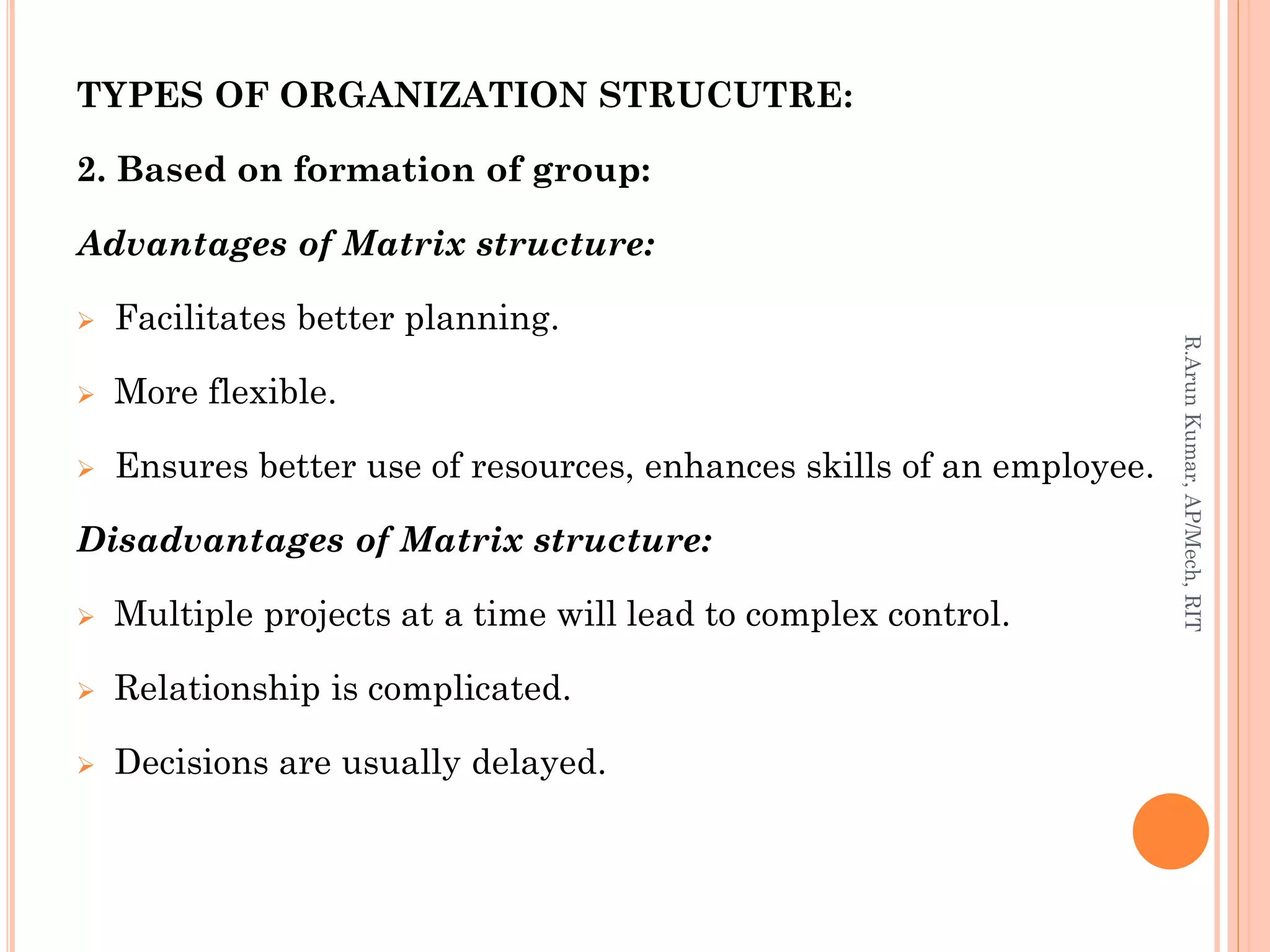 Organization chart and organization structure types | PDF