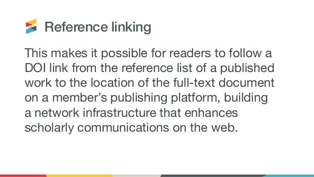 Reference Linking & Cited-By - Crossref LIVE Bangkok