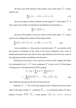 RESEARCH ON THE POSSIBILITIES OF USING LINEAR OBSERVATION MODELS IN WELDING PROCESSES | PDF
