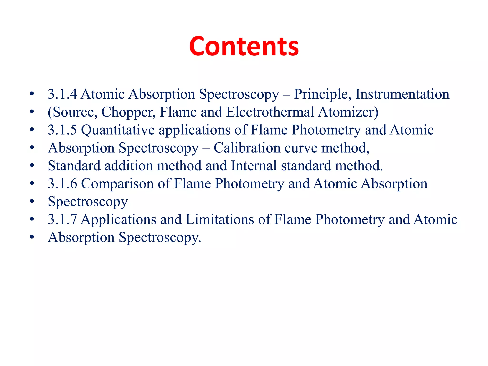 Atomic Absorption Spectroscopy | PPTX
