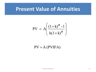 Discounting - Present Value of Money | PPT