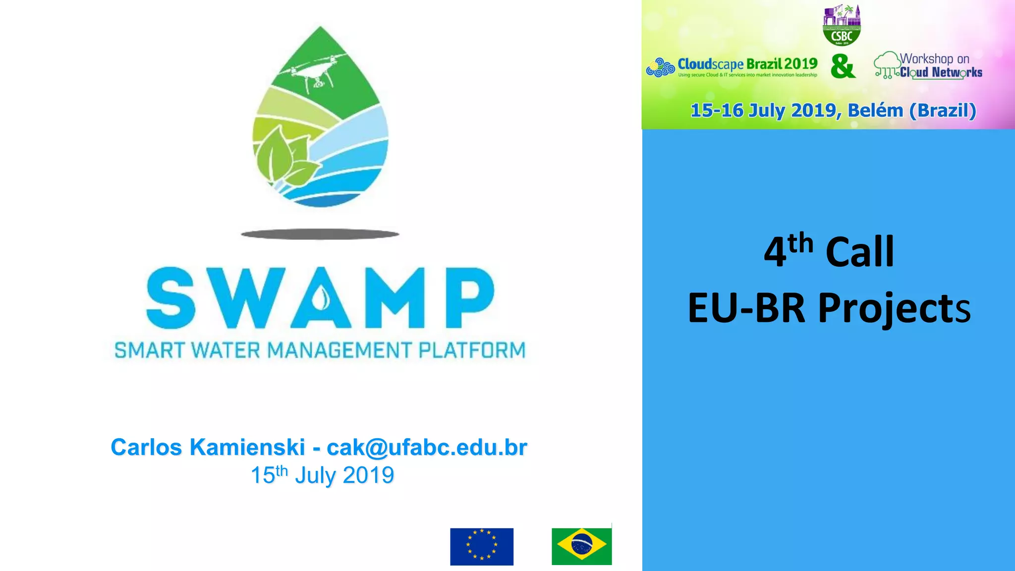 SWAMP: Smart Water Management Platform | PPT