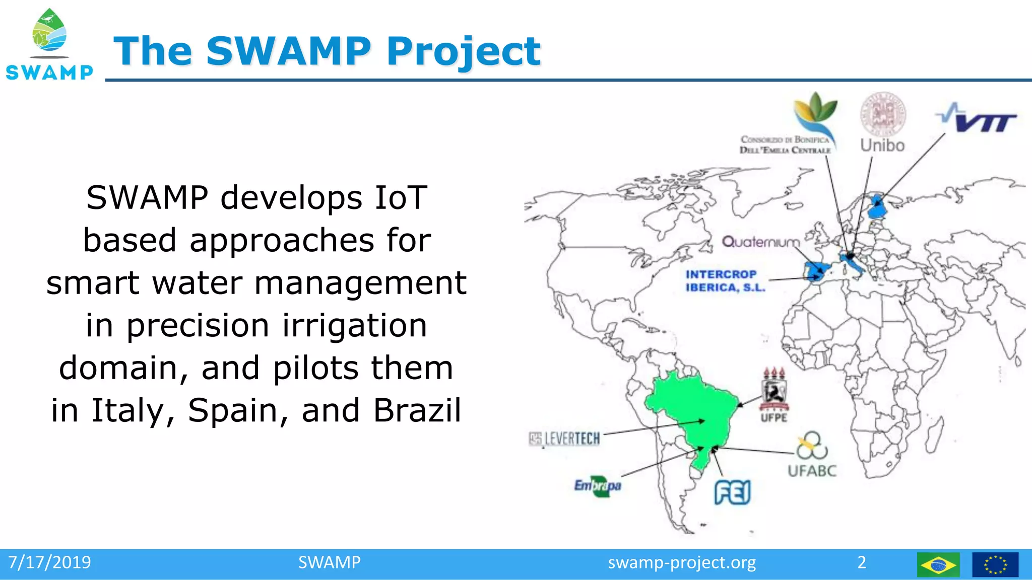 SWAMP: Smart Water Management Platform | PPT