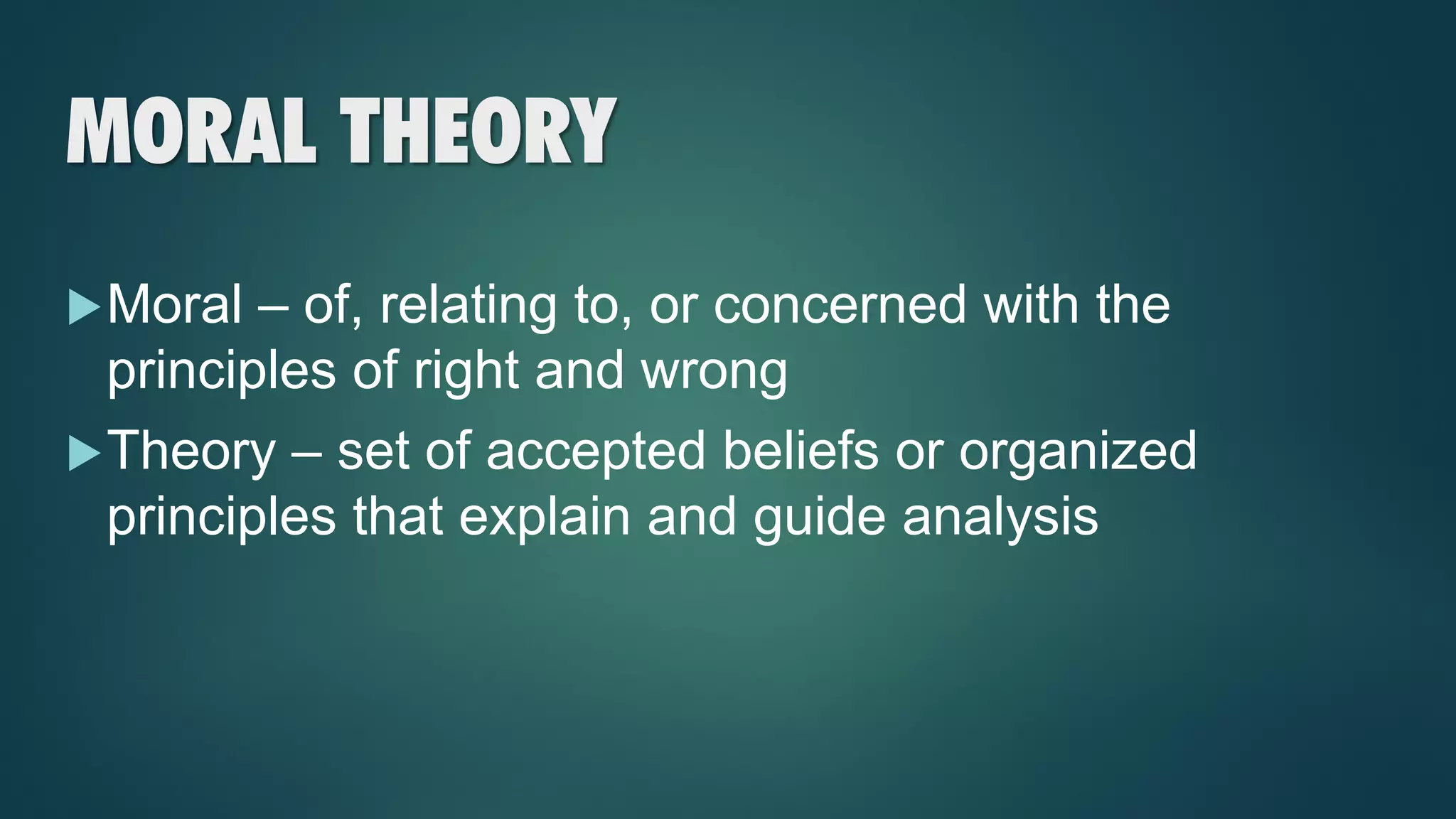 Moral Theories | PDF