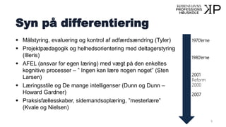 Differentiering - deltagere - digitalisering | PPTX