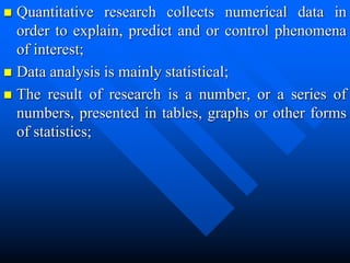 Research approaches and methods | PPT