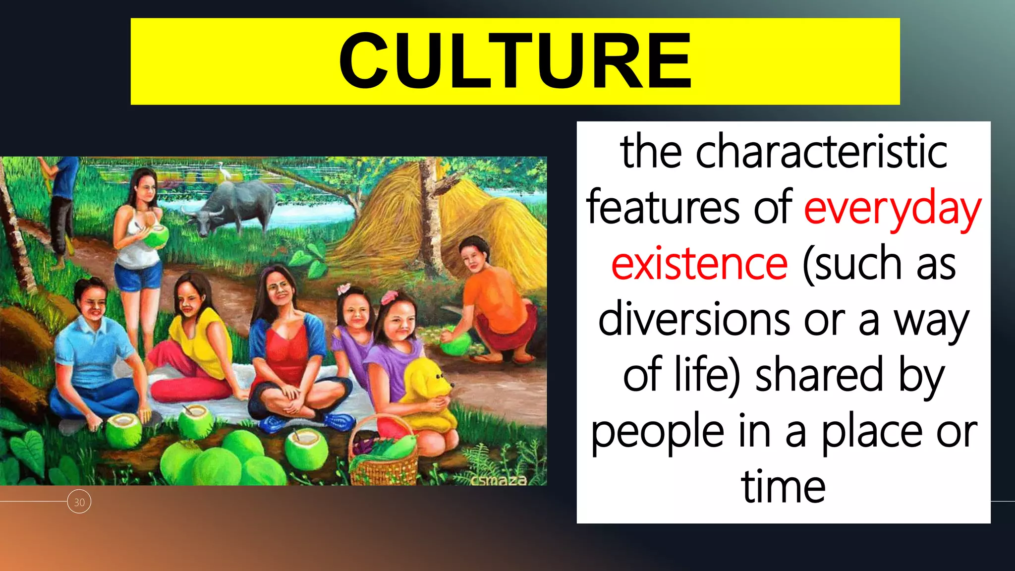 Defining culture and society from the perspectives of ANTHROPOLOGY AND ...