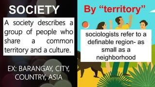 Defining culture and society from the perspectives of ANTHROPOLOGY AND ...