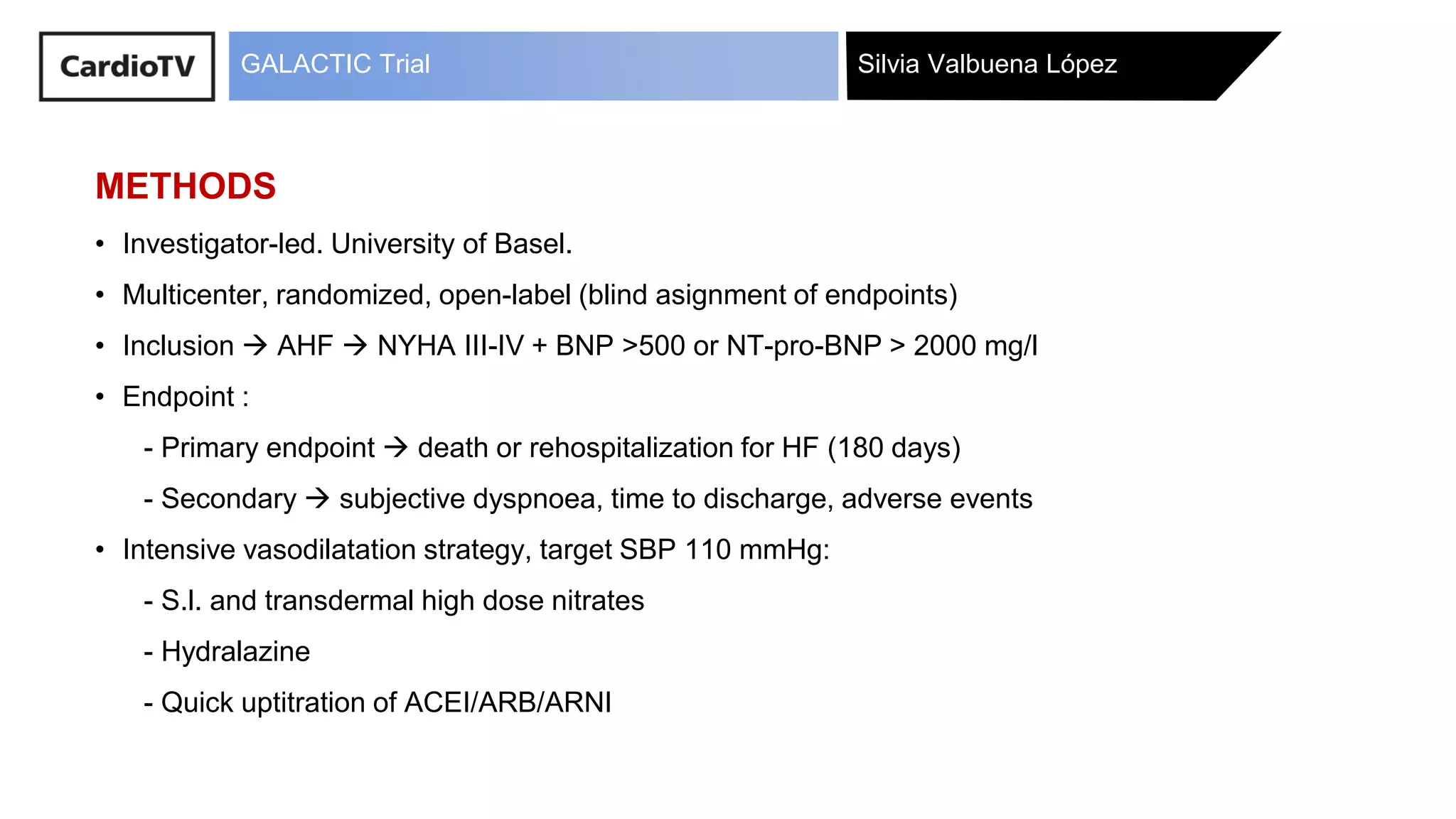GALACTIC Trial | PPT