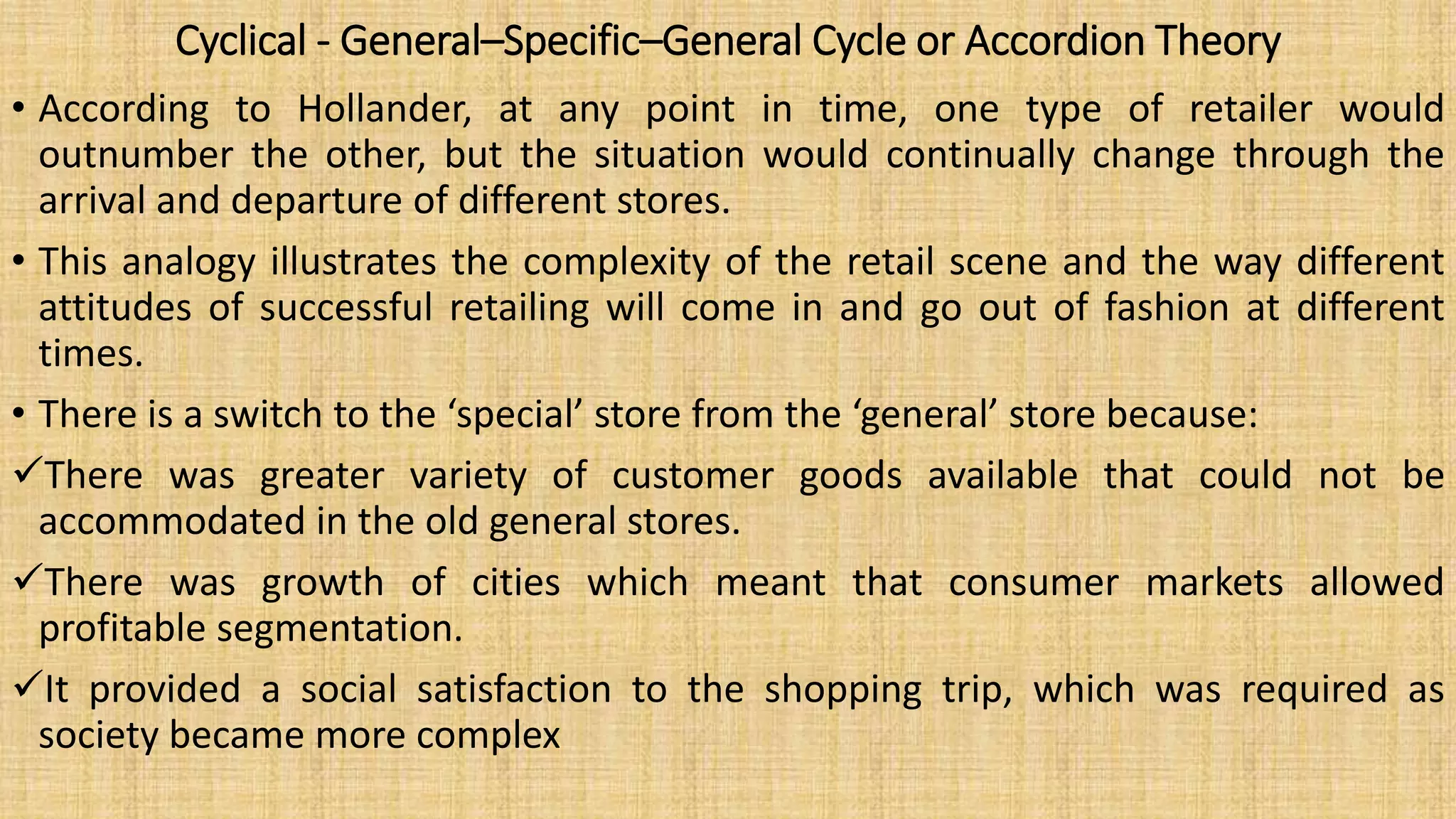 3. Theories of retailing, Retail Life Cycle | PPTX