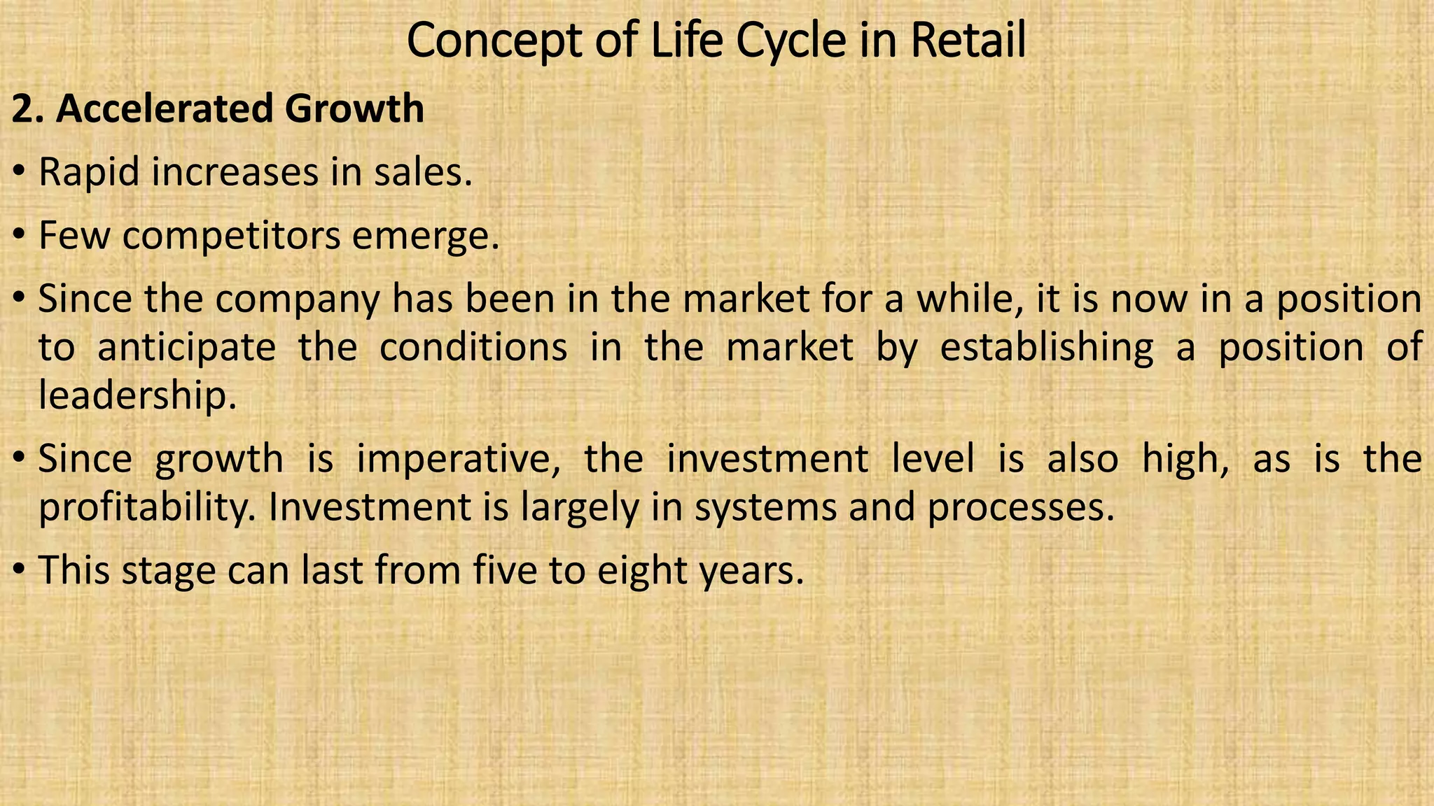 3. Theories of retailing, Retail Life Cycle | PPTX